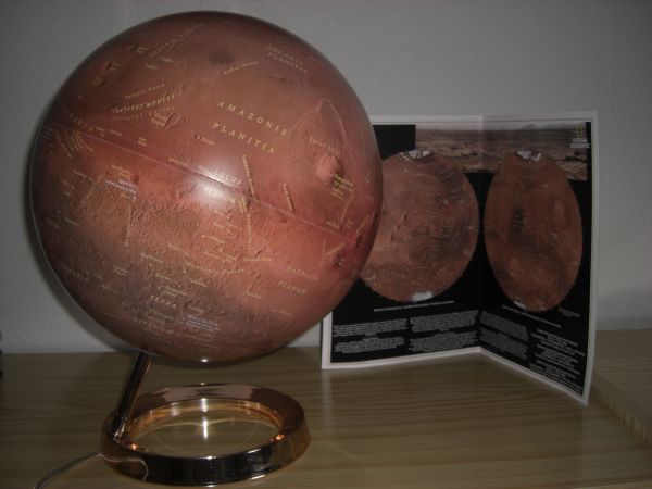 Leuchtglobus Der rote Planet Mars 30cm Marskugel Globe Globus Mondkugel ...